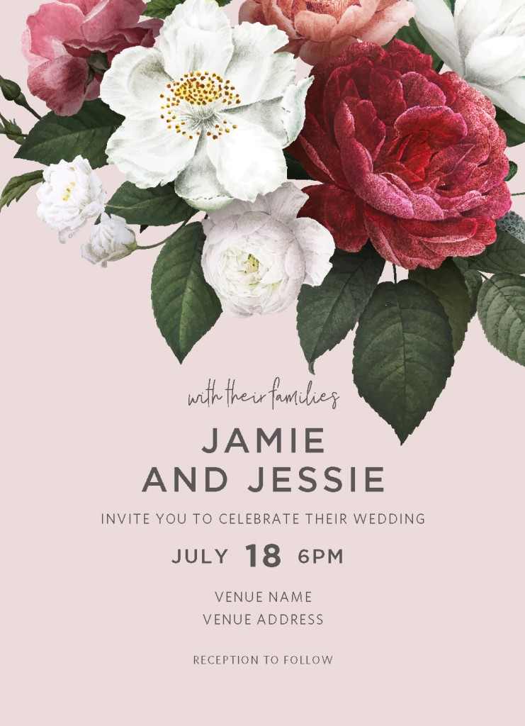 WED11INVITE - Voluforms Event Print Store